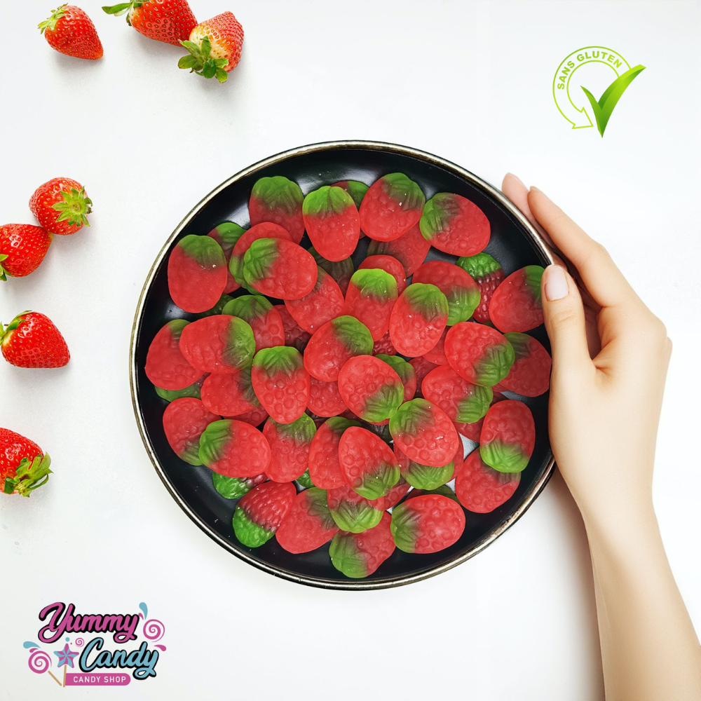 Bonbons - La Fraise Lisse | Gout Fraise – Yummycandy